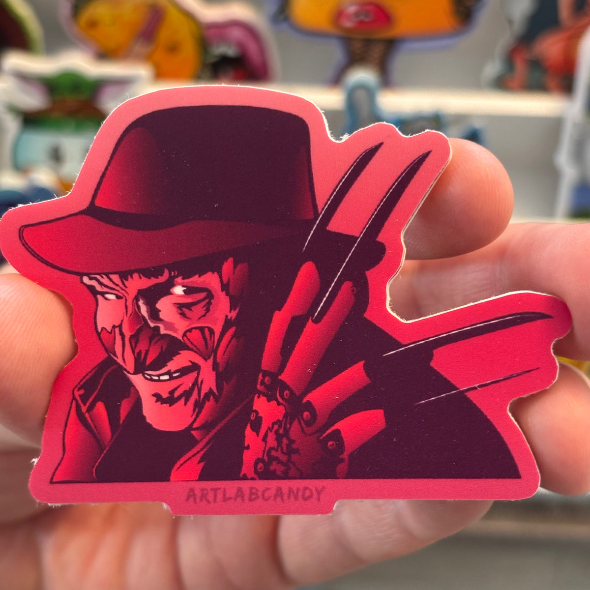 Freddy Krueger Stickers – Art Lab Candy