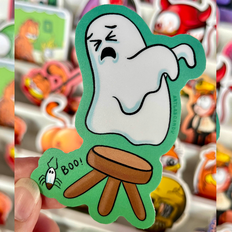 Ghost Roach Stickers – Art Lab Candy