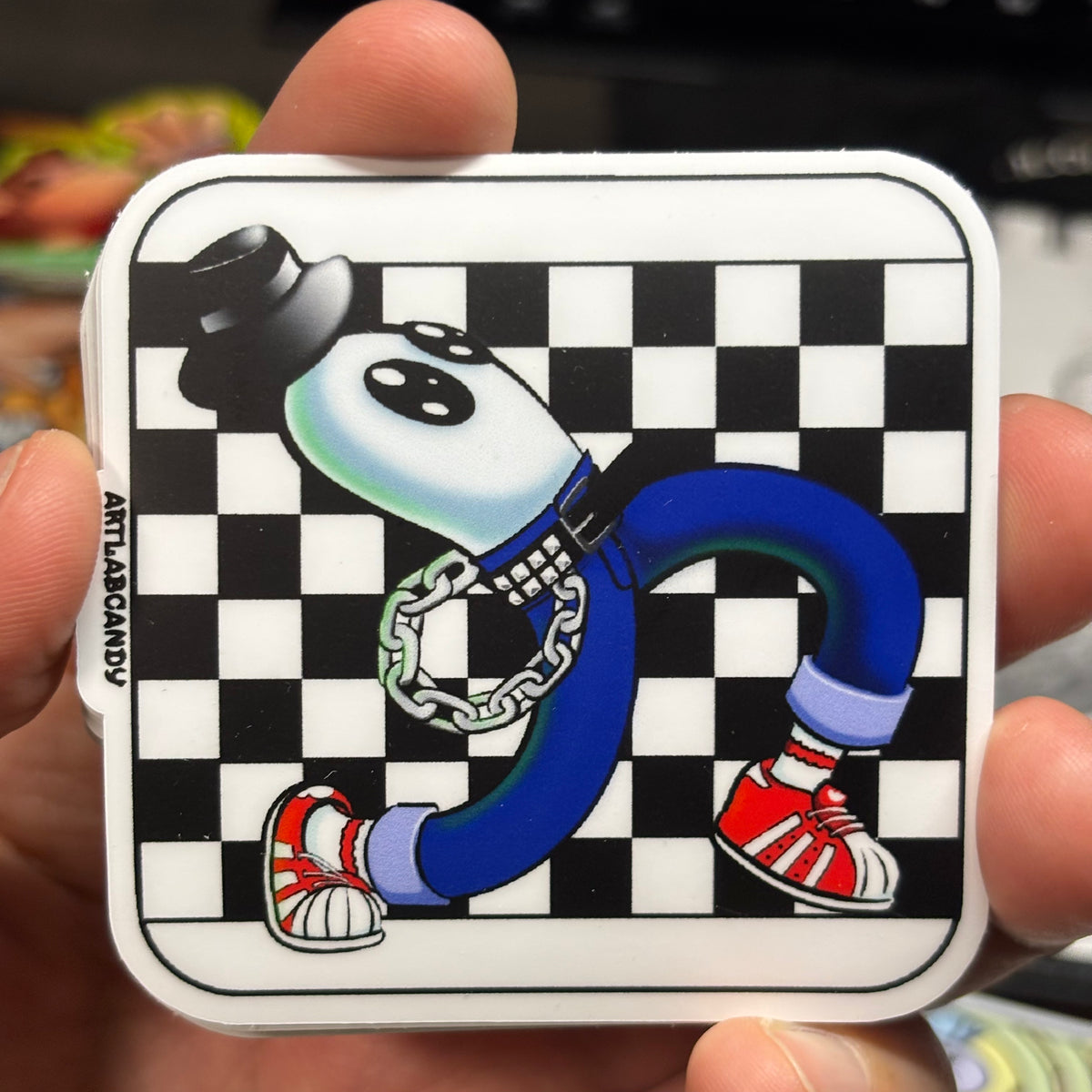 Skankin' Fresno NightCrawler Cryptid Art Stickers – Art Lab Candy