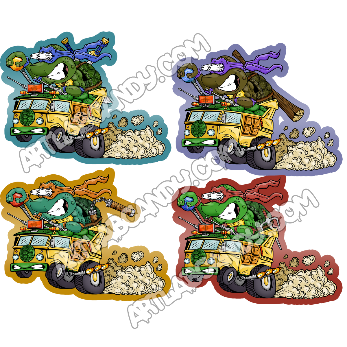 AudioPepper X Art Lab Candy: TMNT Ed "Big Daddy" Roth Inspired Art Sti