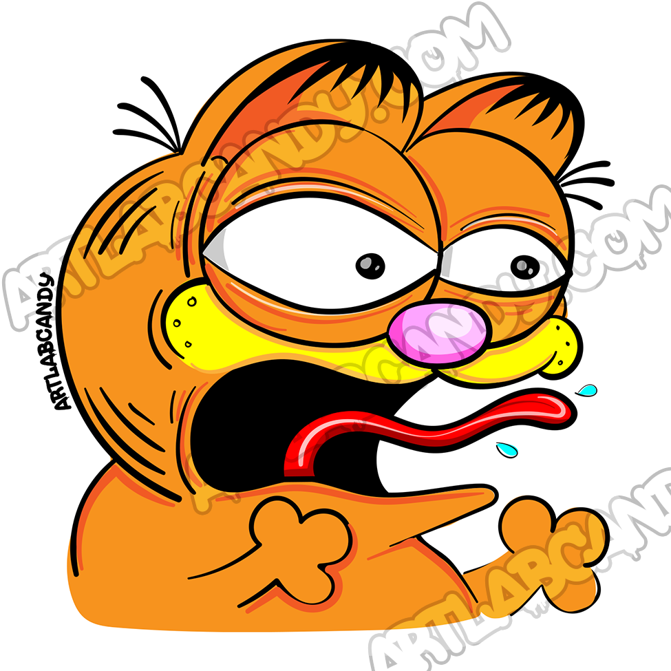 Garf Rage Stickers – Art Lab Candy